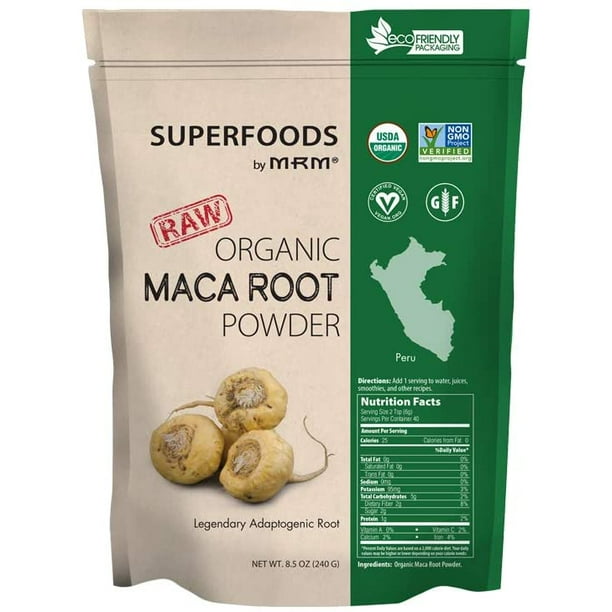 MRM Raw Organic Maca Root Powder, 8.5 Oz - Walmart.com