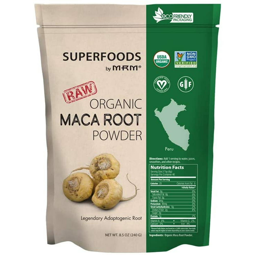 MRM Raw Organic Maca Root Powder, 8.5 Oz - Walmart.com - Walmart.com