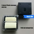 Clear Plastic Note Dispenser Pull Out Sticky Notes Box Desktop Note ...