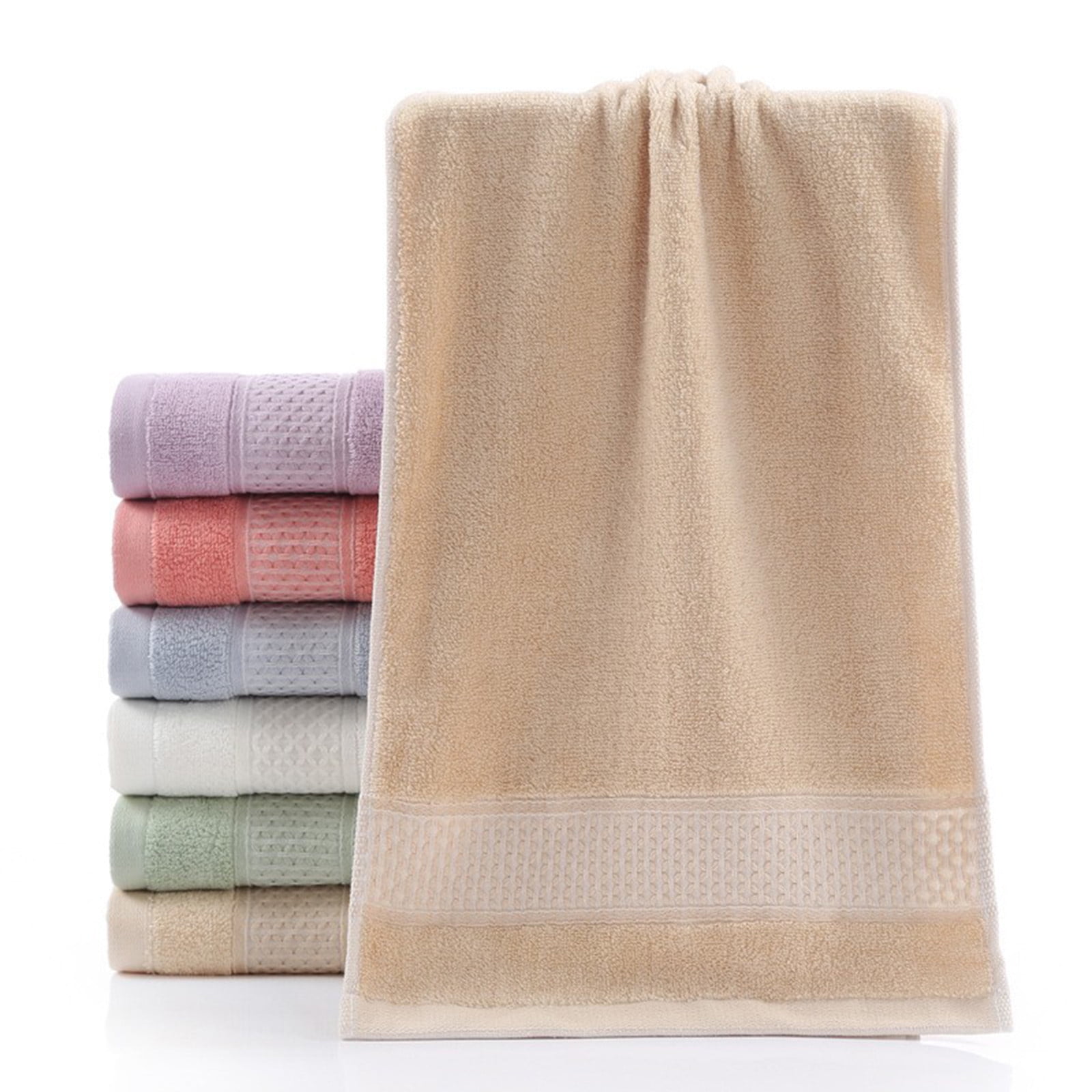 Fiudx Toalla Suave, Gruesa y Absorbente de Algodón, Elegante Toalla ...