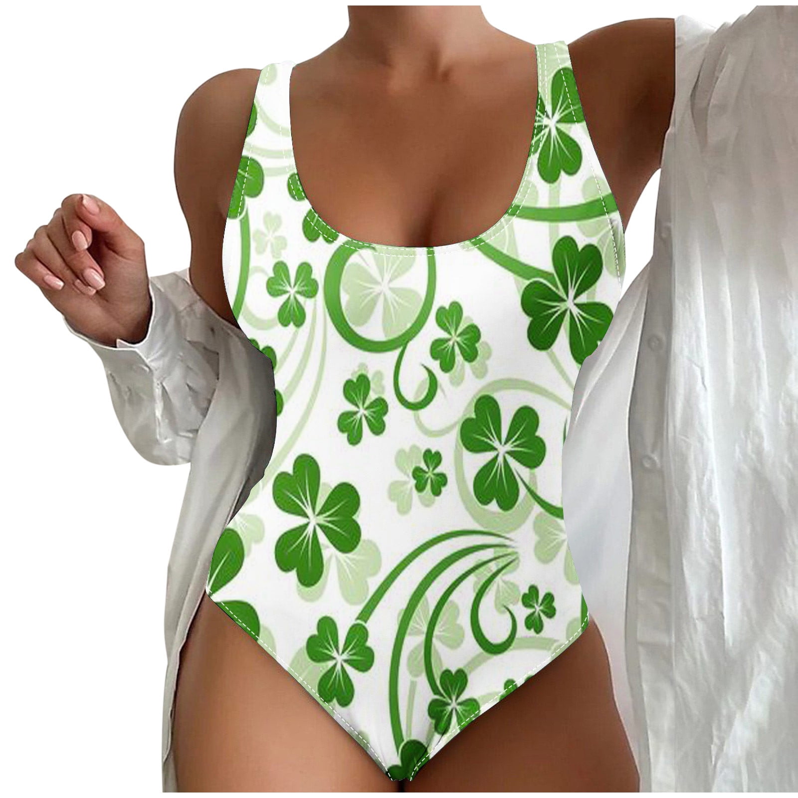 Click here for Rkstn One Piece Swimsuit Women 2024 St. Patricks D... prices