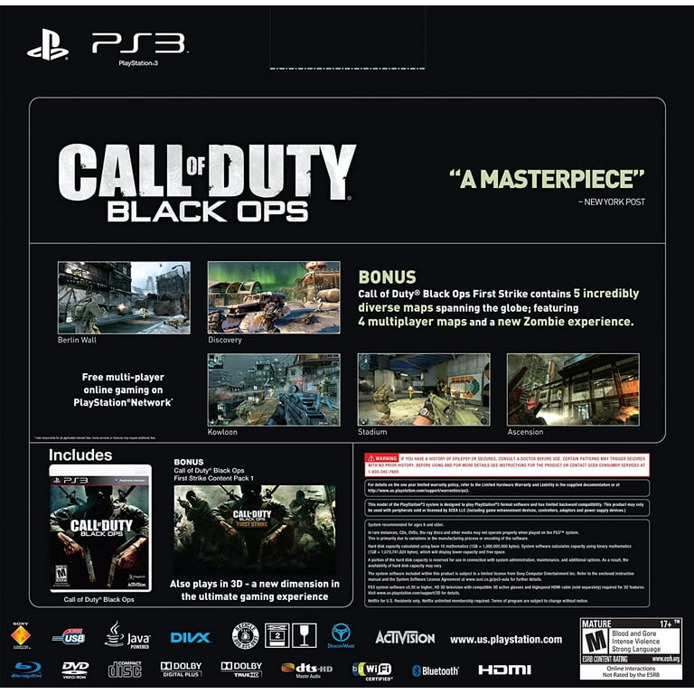 Call Of Duty Ps3 Console