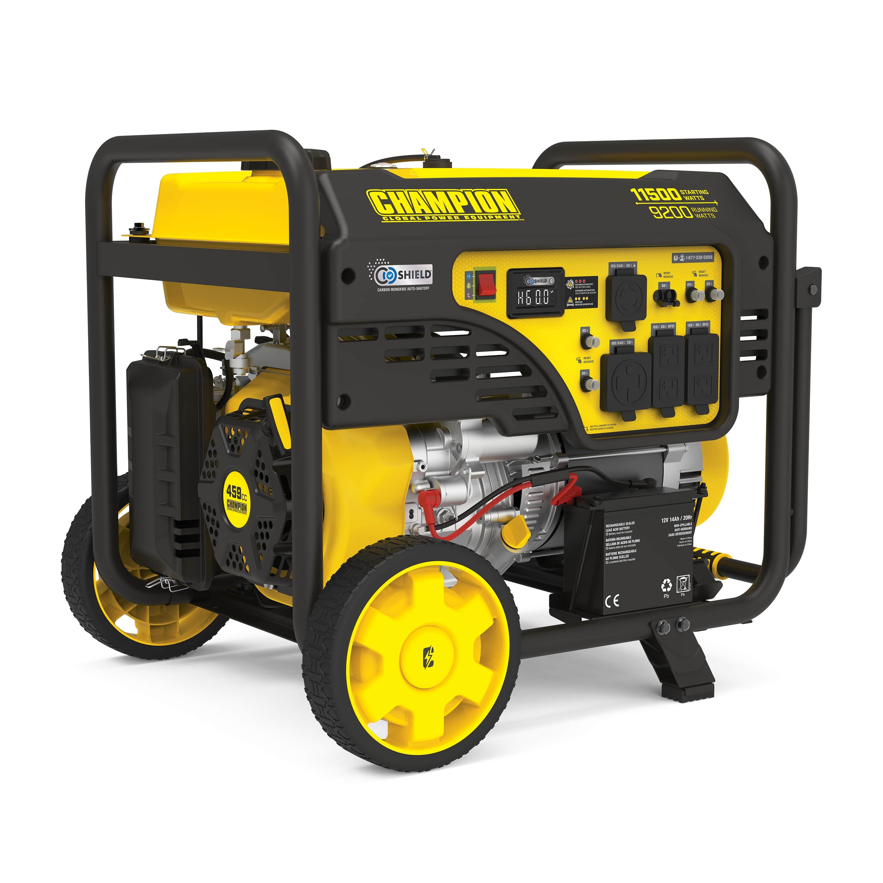 Champion Power Equipment 11,500/9,200-Watt Electric Start Gas Portable ...