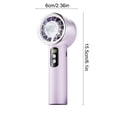 Wcynlzxg Portable Digital Display Turbine Handheld Fan with Cool ...