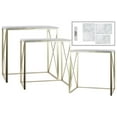 Urban Trends Collection Champagne Metal Rectangular Nesting Console ...