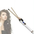 Hinzonek 9mm Professional Curling Iron - Ceramic Tourmaline Wand for All Hair Types - Walmart.com