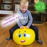 New Bounce Yellow Smiley Face Hopper Ball for Kids - Jumping Children's ...
