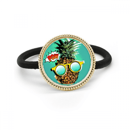 American Coc Style PineFruit Fruit Silver Metal Hair Tie And Rubber ...