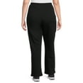 Athletic Works Women's Plus Size Open Bottom Fleece Pants, 2-Pack ...