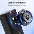 LENRUE A4 Solo Computer Speakers for Desktop, Laptop,PC Speaker, USB for Power and Audio, Basic ...
