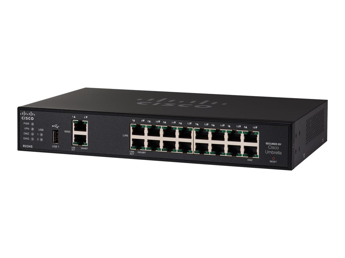 Cisco Small Business RV345 - Router - GigE - WAN ports: 2 - rack ...