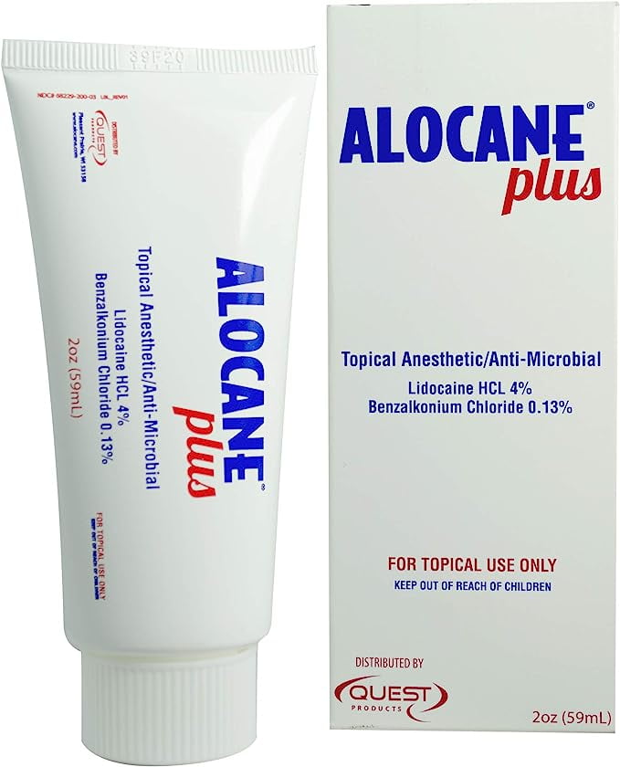Alocane Plus Topical Anesthetic Emergency Burn Gel, Maximum Strength 4% ...