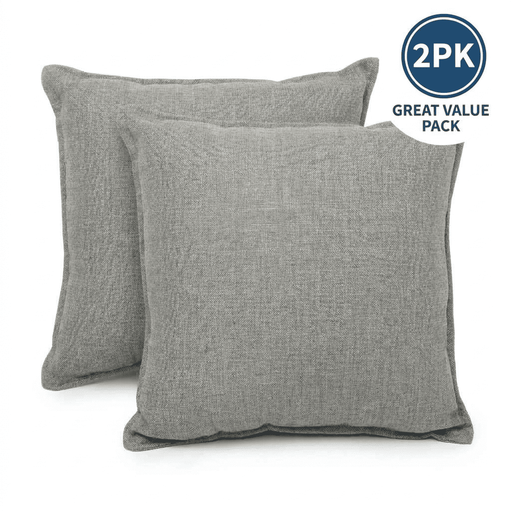 Click here for Anko Kira Cushion 2 Pack Grey 42x42cm prices