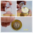 100 Pieces 30mm Wooden Coin Capsules Holder Case, Collection Box Coins ...
