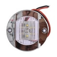 SEBLAFF 2 x 3inch Round Marine White 6 SMD LED Transom Mount Stern ...