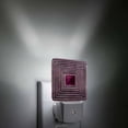 Abstract Red Purple White Geometric Plug-in LED Night Lights Modern Art ...