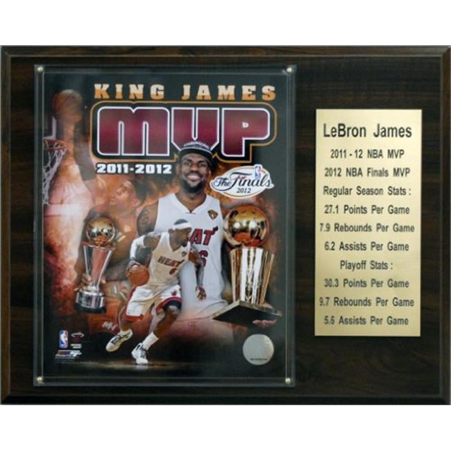 C & I Collectables 1215LJMVP NBA 12 X 15 LeBron James Miami Heat 2011 ...