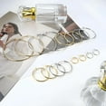 8 Pairs Stainless Steel Clip on Hoop Earrings for Women Fake Hoop ...
