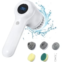 HART 4-Volt Rechargeable Power Compact Scrubber, Medium Bristle ...
