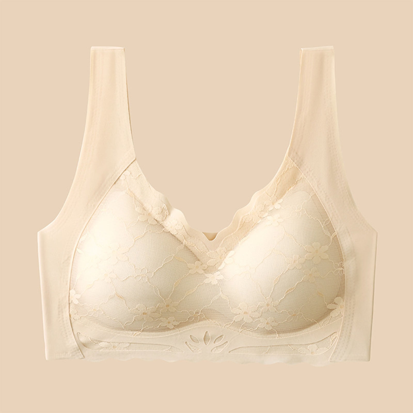 Click here for Soki Womens Seamless Tshirt Bras Lace No Underwire... prices