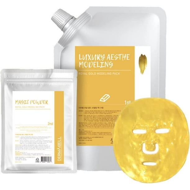 Dermabell Gold Modeling Pack (1KG), Hydro Jelly Modeling Mask - Gold ...