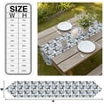 Blue Cherry Table Runner Linen Burlap Table Runner 72 Inches Long ...