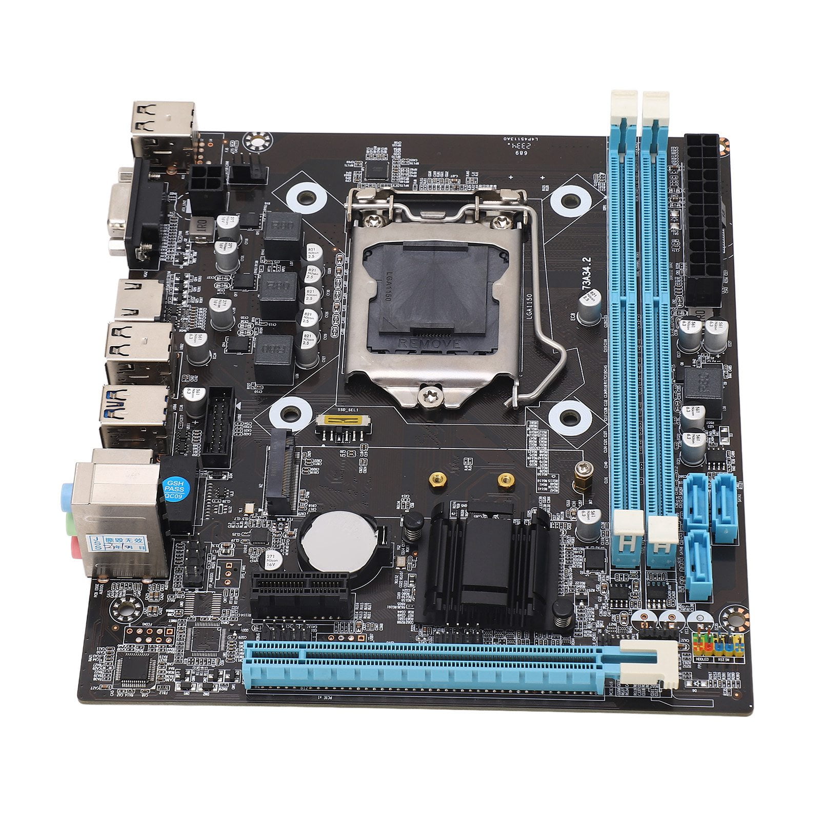 Placa base Micro ATX, placa base para juegos H81 Placa base para juegos duales Placa base para ...