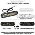 8PCS Sync Ultra Slim LED Strobe Warning Lights for Vehicle Grille Mount ...