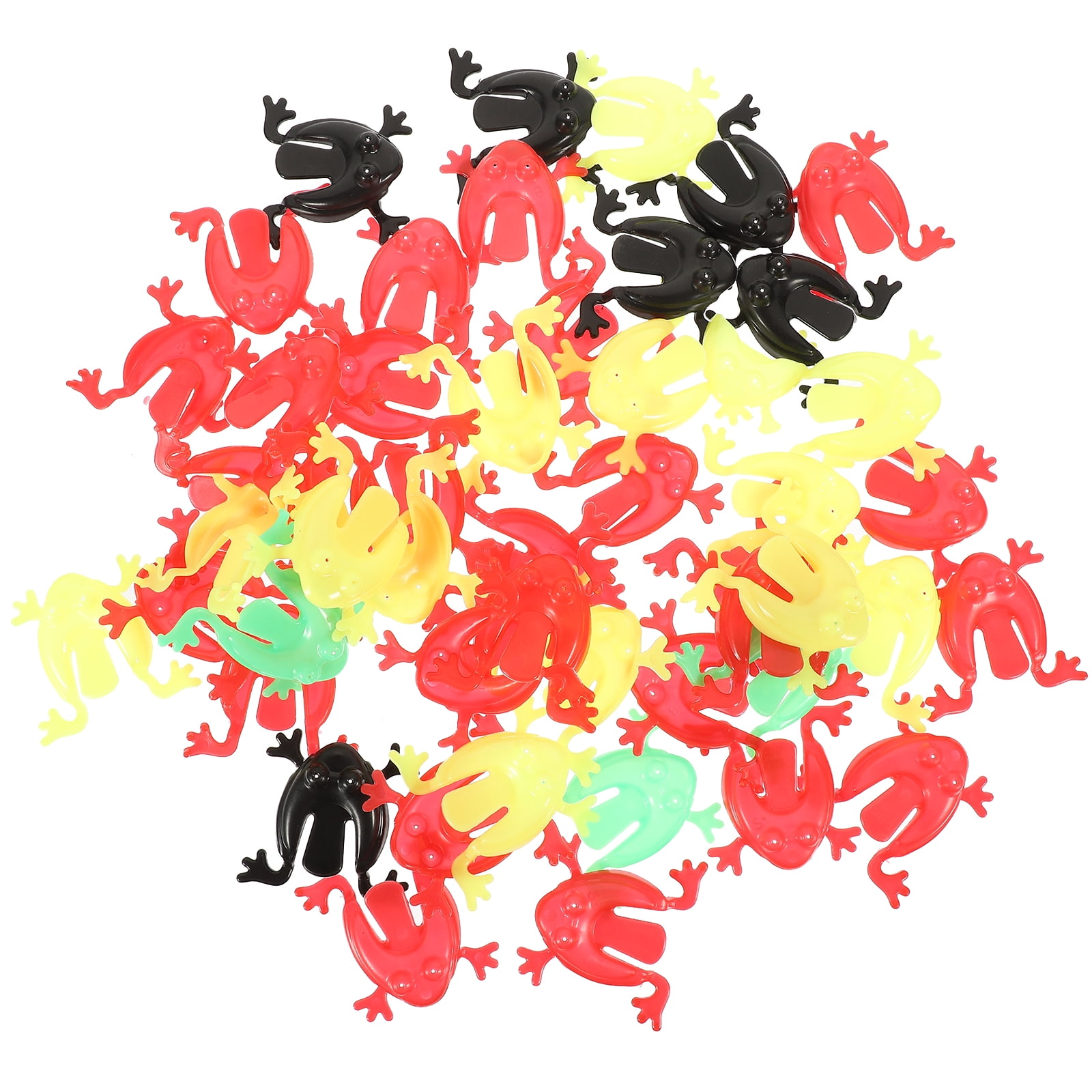 50 ranas saltarinas de colores, de plástico, divertidas para niños ...