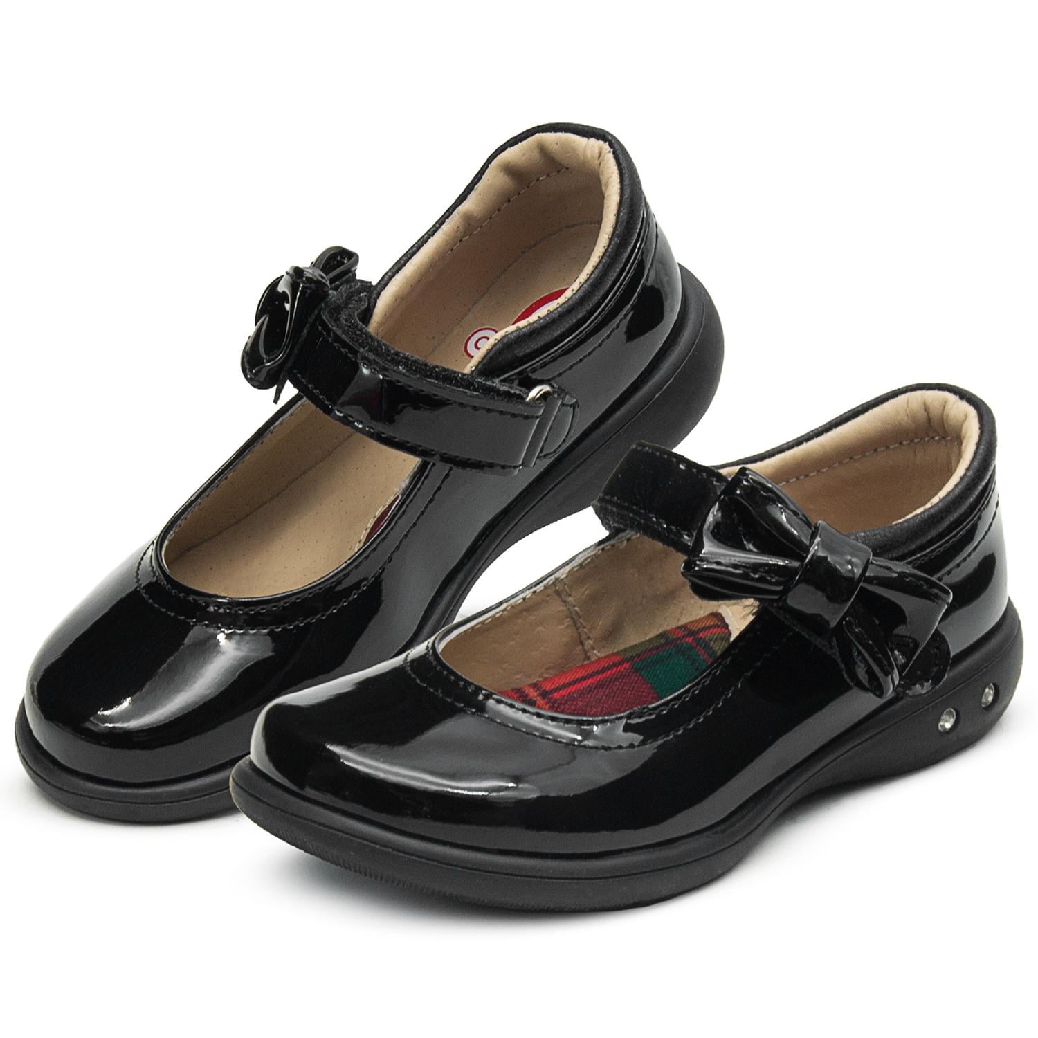 Zapato Escolar Chabelo C101-B Negro Velcro Moño Negro 19 | Bodega ...