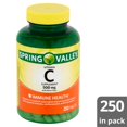 Spring Valley Vitamin C Supplement with Rose Hips, 500 mg, 250 Count ...