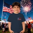 Boys Patriotic T-Shirt USA Flag 250 Years of Freedom Double-Sided Print ...