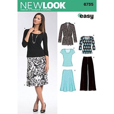 New Look Sewing Pattern 6229 Misses Dresses, Size A (8-10-12-14-16-18 ...