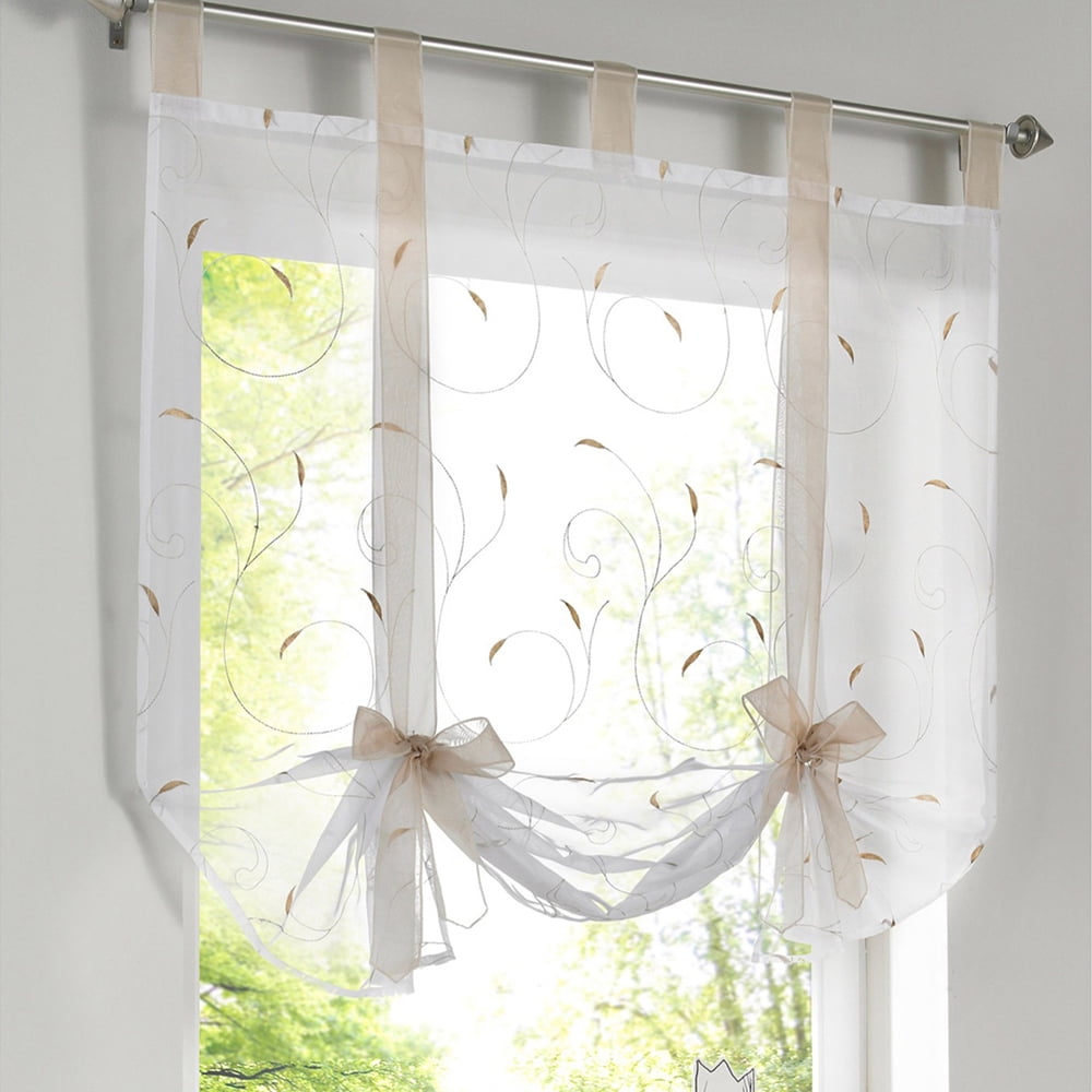 Click here for Bellella Tie Up Valances Tulle Curtains Adjustable... prices