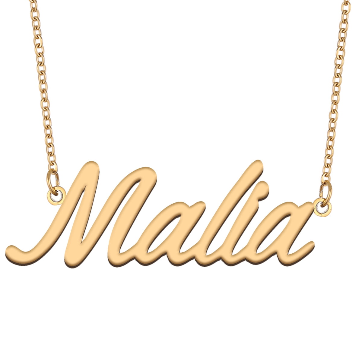 HUAN XUN New Mama Necklaces with Name Malia Script Font Necklace Mother ...