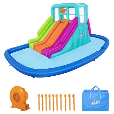 H2OGO! 18' Triple Lane Water Slide with Ramp - Walmart.com