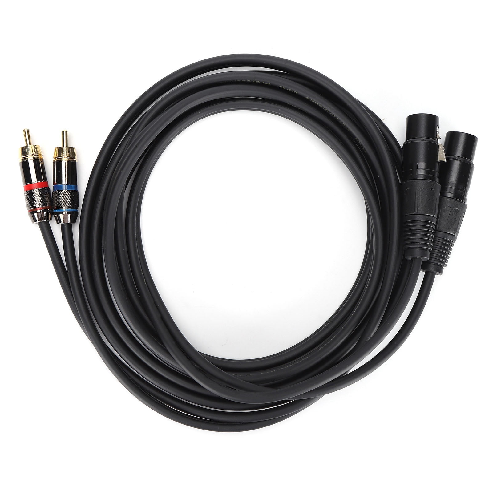 Cable XLR a RCA dual de 3 m para micrófono y audio estéreo, cable ...