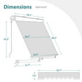 MCombo Patio Window Awnings 5'x8', Fully Assembled Manual Retractable ...