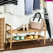 Oceanstar 2 Tier Bamboo Shoe Rack, Footwear Storage Organizer - Walmart.com