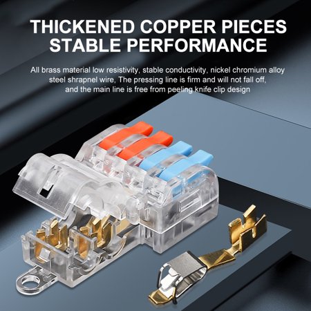 T Type Splitter Terminal Block, 10PCS Wire Quick Connector Break Free ...