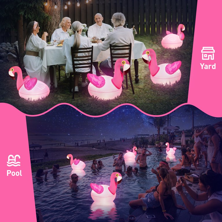 Floating Pond Lights Solar Dolphin Pool Lights (2-Pack) - Floating LED ...