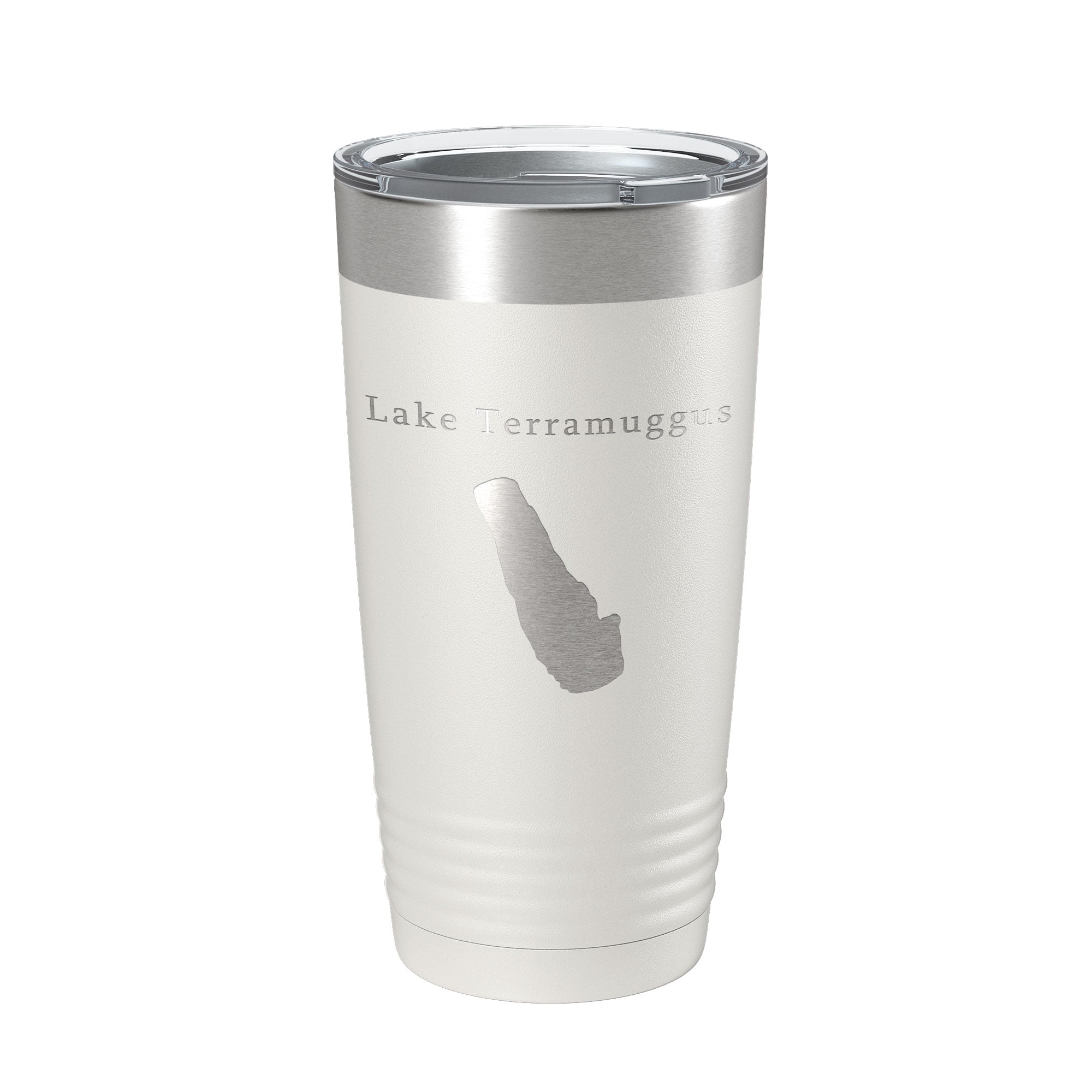 Lake Terramuggus Map Tumbler Travel Mug Insulated Laser Engraved Coffee ...