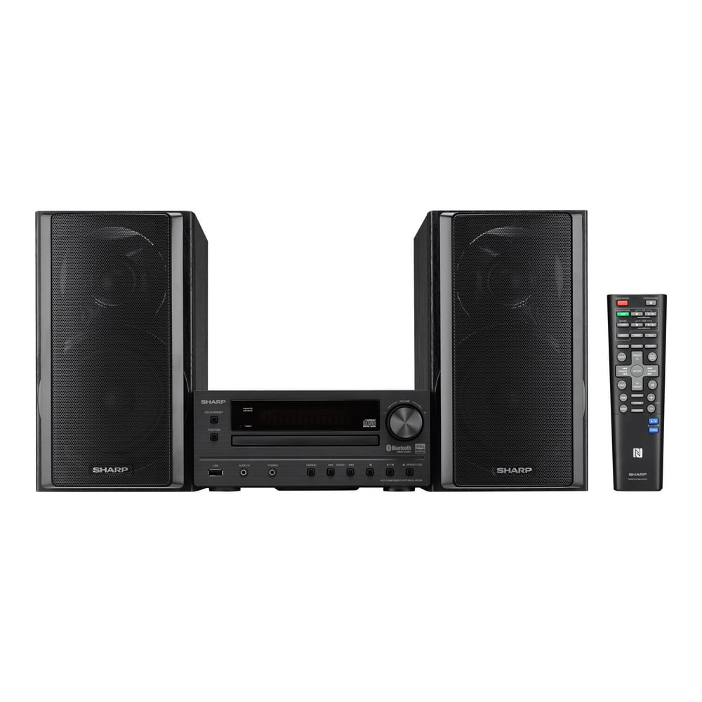 Sharp XL-HF203B - Audio system - 50 Watt (total) - Walmart.com ...