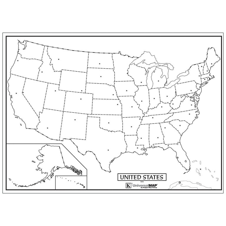 Blank Us Map Without State Outlines