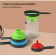3 Pcs Collapsible Kitchen Funnel Set – Wide Mouth Canning Funnels ...