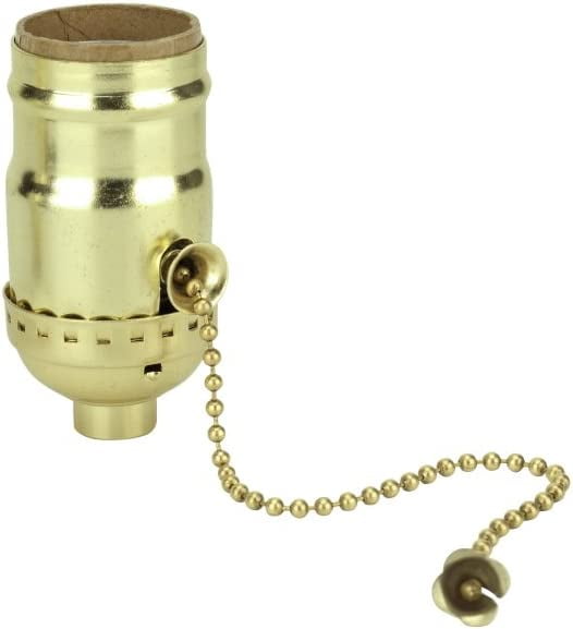 Polished Brass 21302 Pull Chain Lamp Socket - Walmart.com