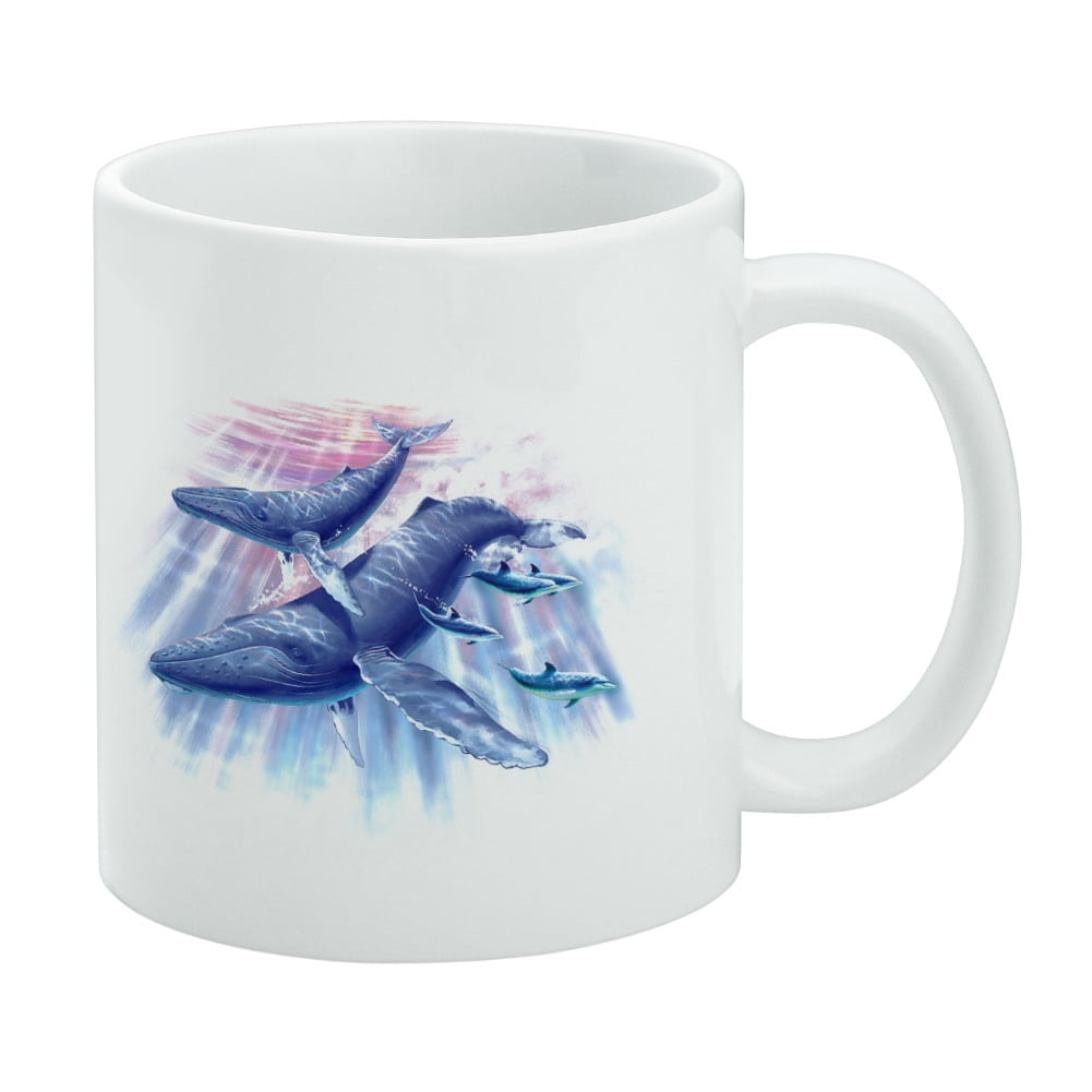 Humpback Whales Ocean Dance White Mug - Walmart.com