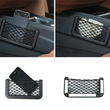 2-Pack Universal Car Storage Net Pouch – GPS & Phone Holder String Bag ...