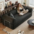 FFZ 78.8 inch Modern Corduroy Compression Sofa, Black - Walmart.com