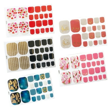 10 Sheets Full Wraps Nail Stickers Decals, Self-Adhesive Nail Polish ...